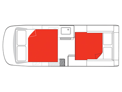 Mighty Double Down Campervan – 4 Berth